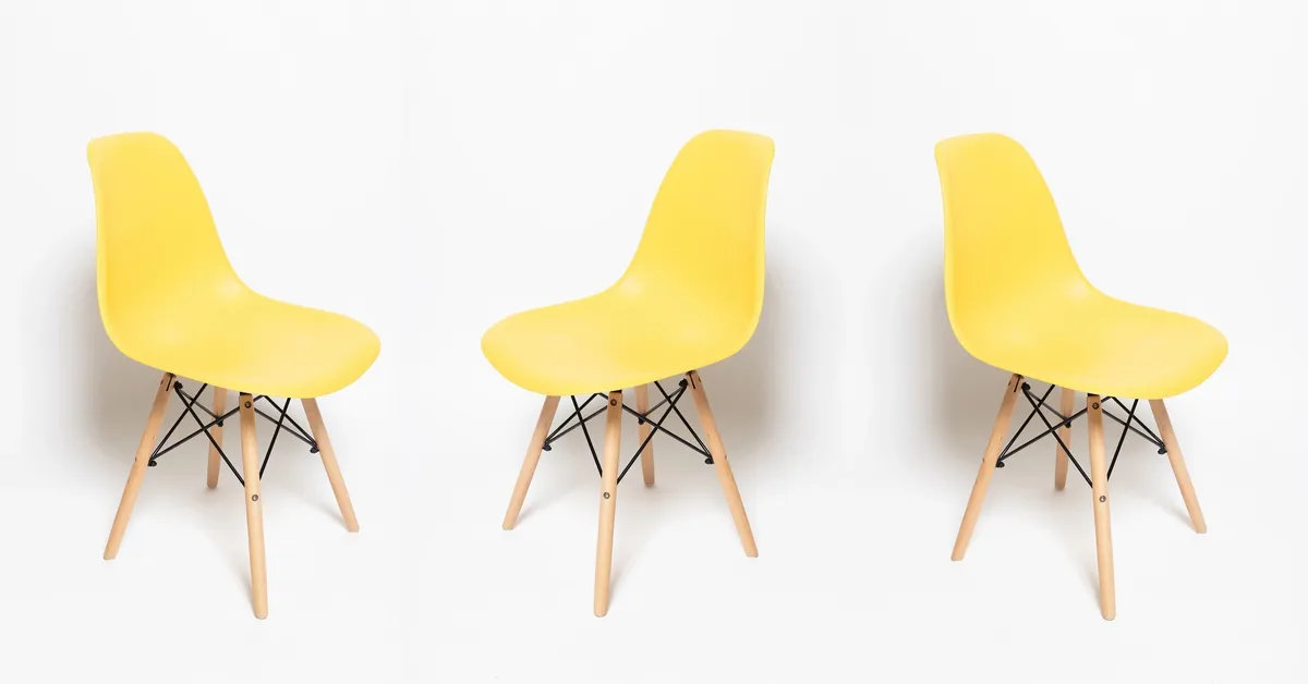 Комплект стульев 3 шт. La Room SC-001, желтый/бежевый