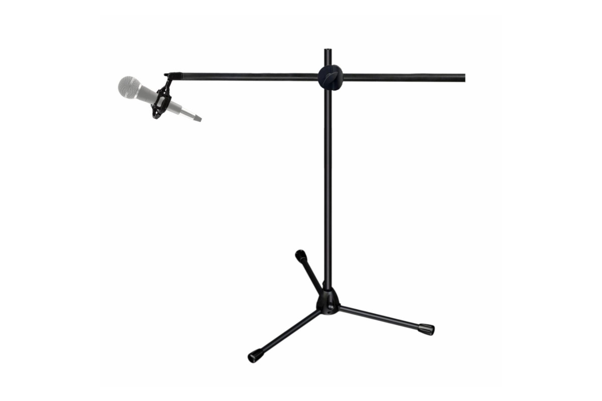 Напольная стойка MLL-03 низкая для подзвучки инструментов с держателем для микрофона