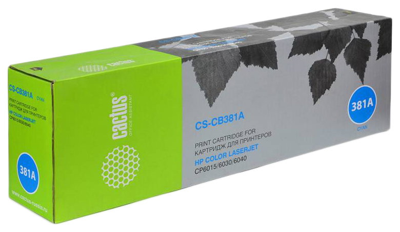 Картридж для лазерного принтера CACTUS CS-CB381A голубой, совместимый