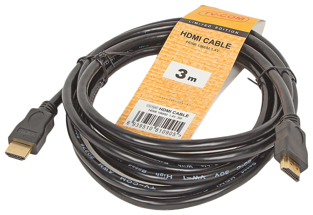 Кабель VCOM HDMI - HDMI 3м Black (CG150S)