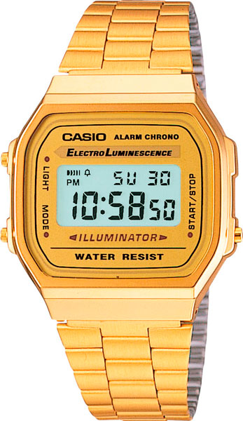 Наручные часы электронные мужские Casio Illuminator Collection A-168WG-9