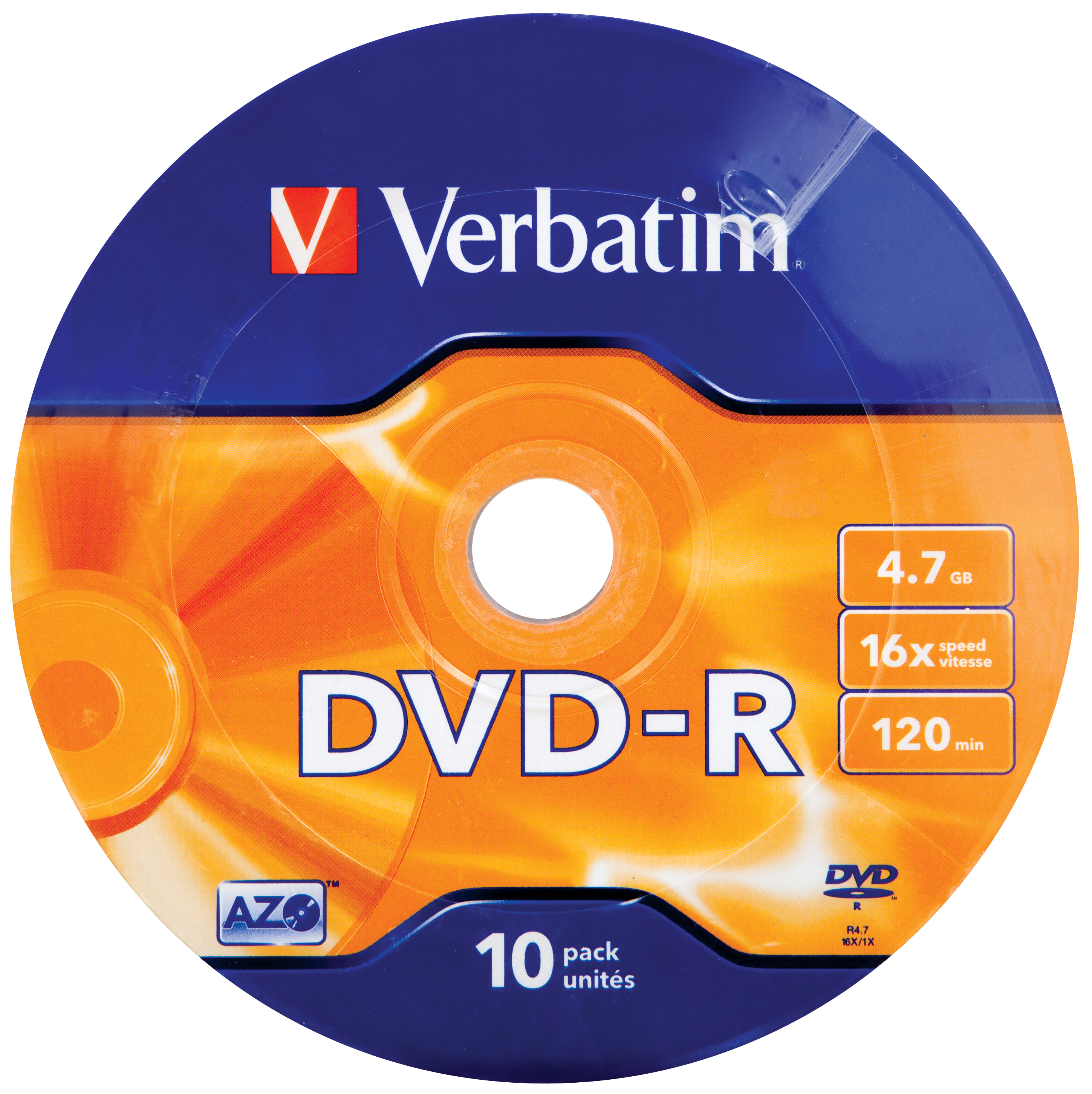 DVD-R диск Verbatim 16xShr 43729, 10шт