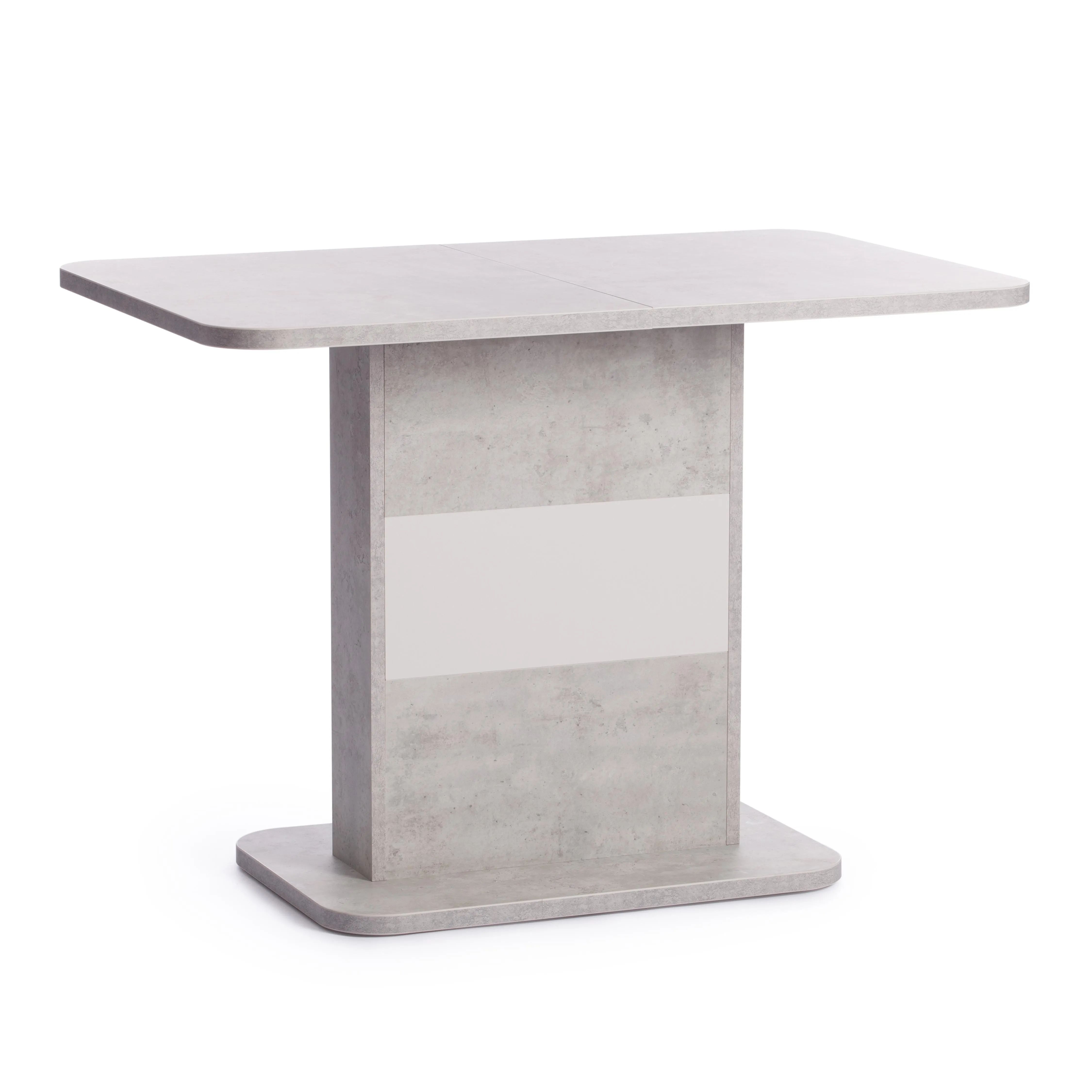 Стол обеденный TetChair SMART ЛДСП, 105-140х68,6х75 см, Белый бетон/Белый