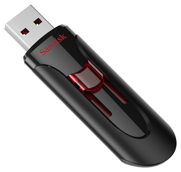 Флешка SanDisk Cruzer Glide 128ГБ Red/Black (SDCZ600-128G-G35)