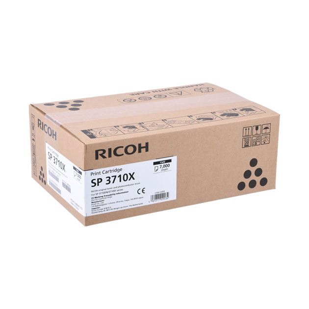 Картридж для лазерного принтера Ricoh SP 3710X, черный, оригинал