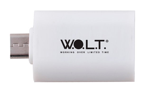 Переходник W.O.L.T. USB-microUSB OTG White (WOTG1)