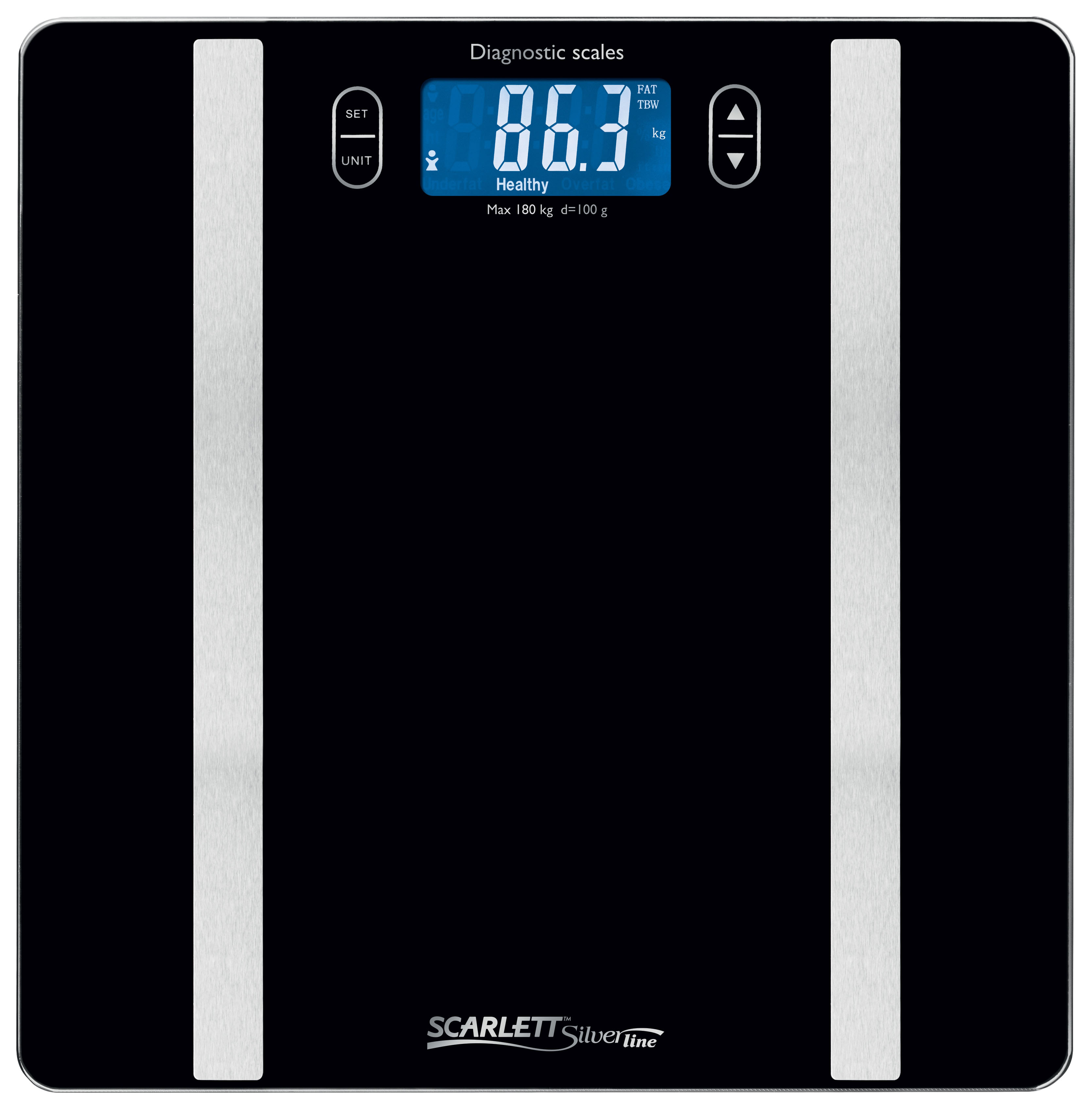 Весы напольные Scarlett SL-BS34ED42 Silver/Black