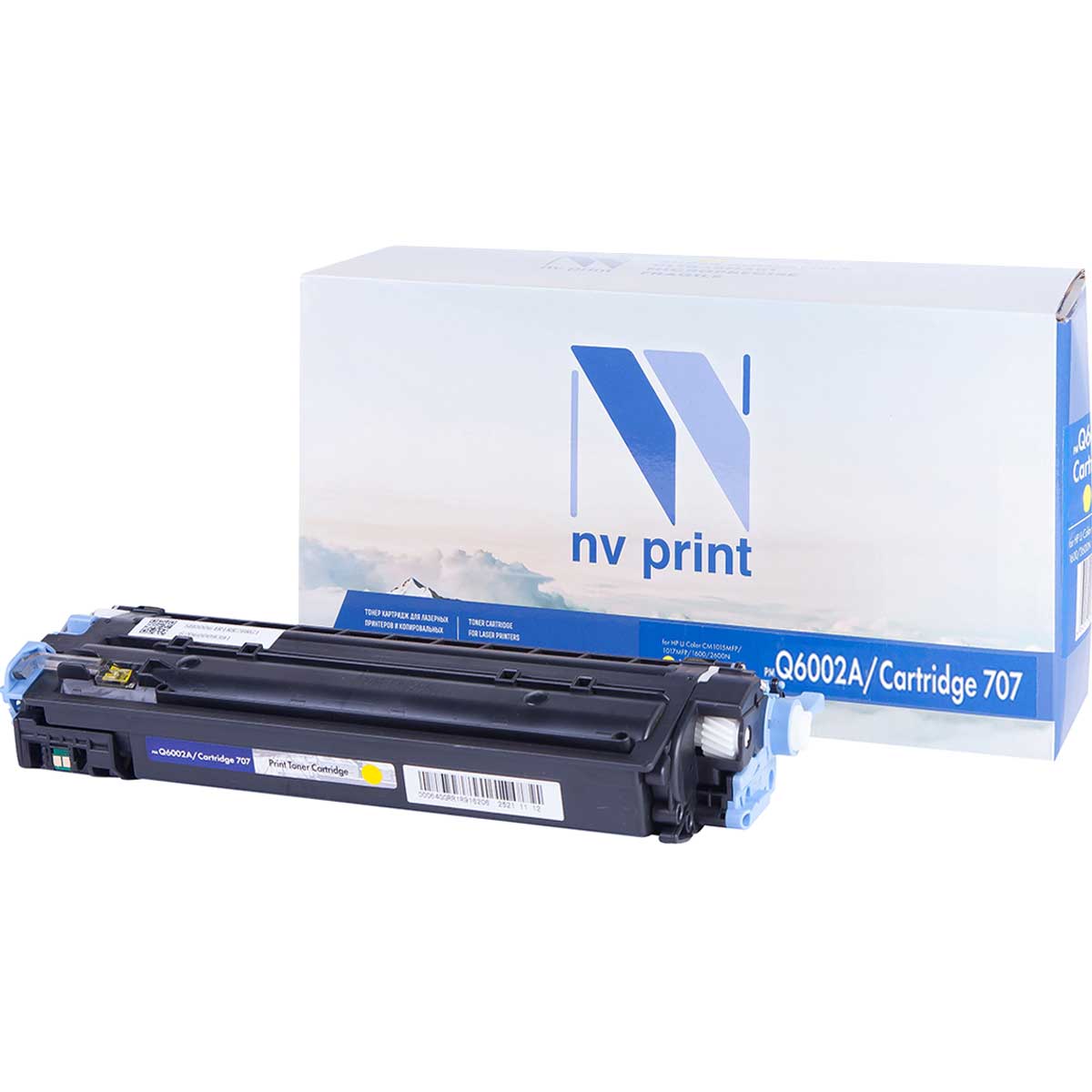 Картридж для лазерного принтера NV Print Q6002A/707Y, Yellow