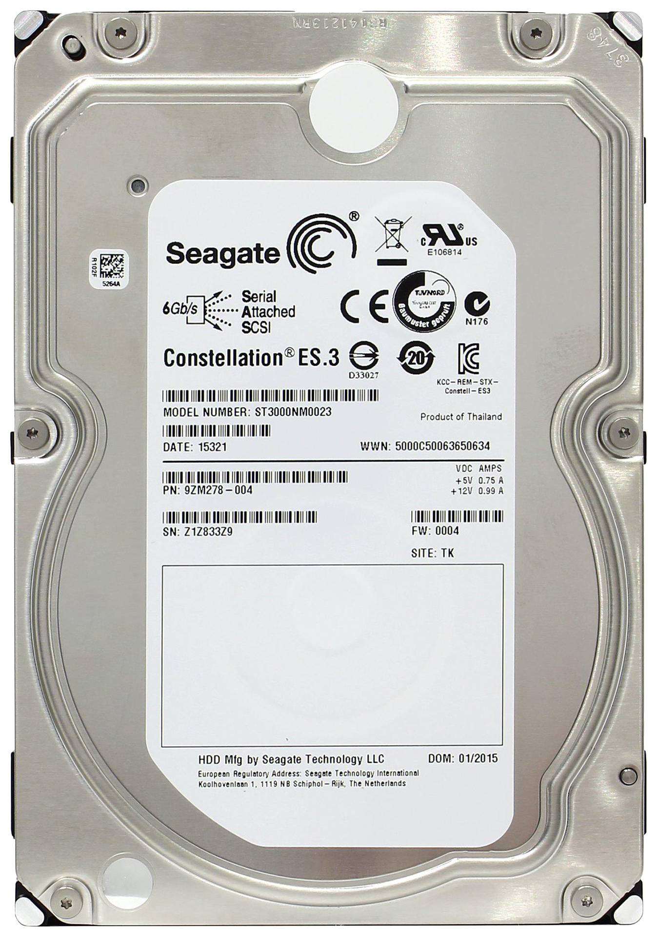 Жесткий диск Seagate Constellation ES.3 3ТБ (ST3000NM0023)