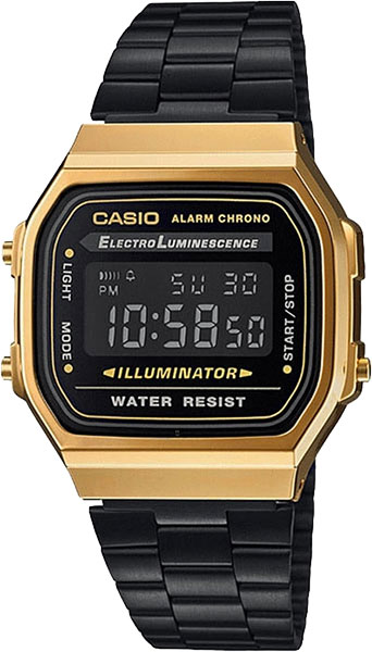 Наручные часы электронные мужские Casio Illuminator Collection A-168WEGB-1B