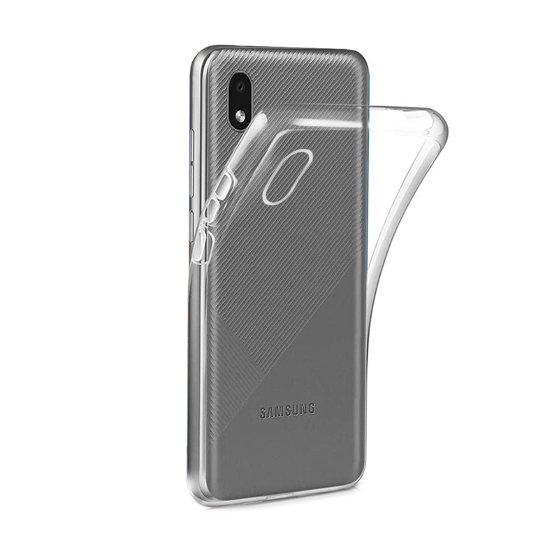 Чехол для Samsung SM-A013F (Galaxy A01 Core) силиконовый (0,9 mm) <прозрачный>