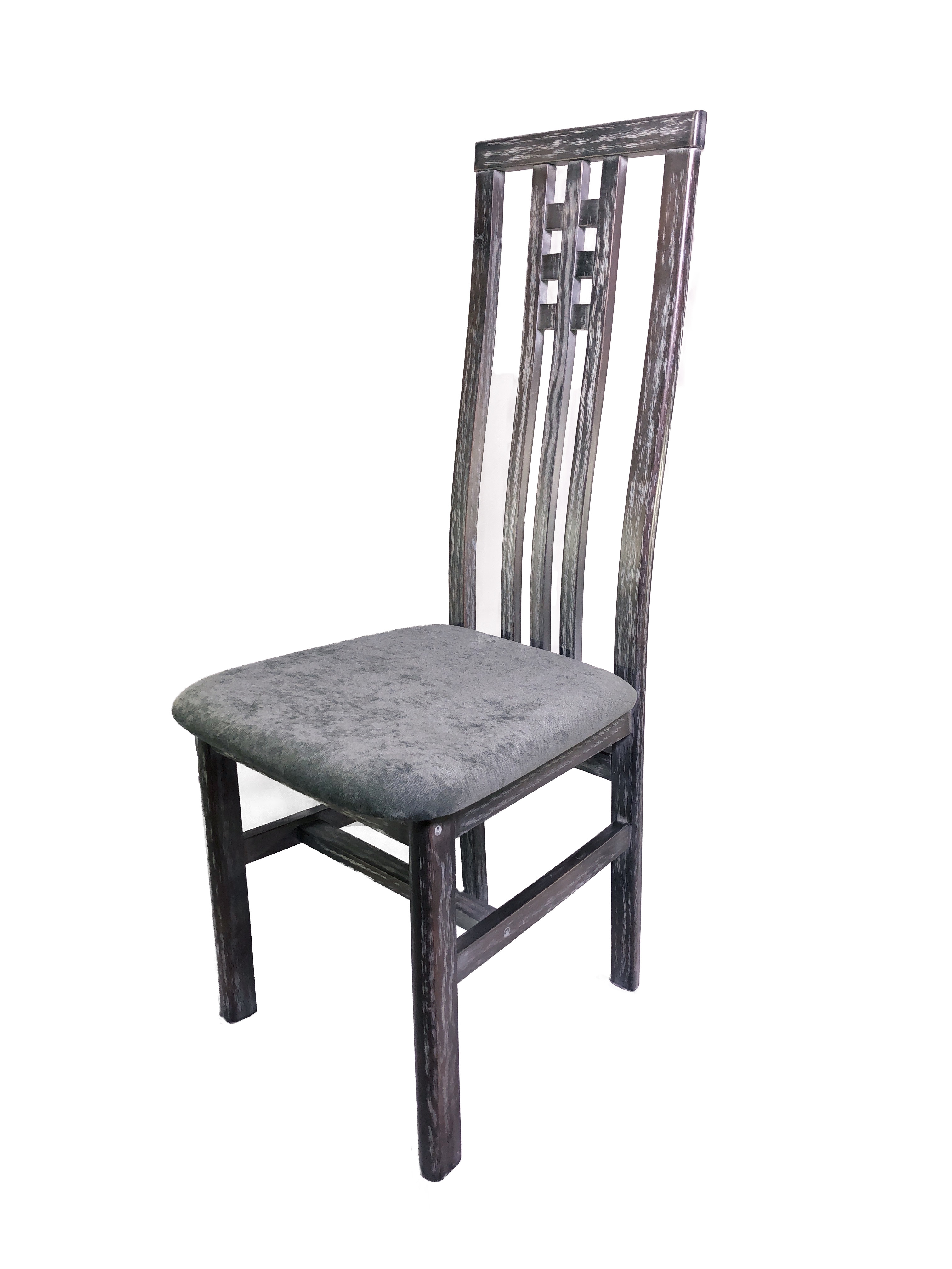 Деревянный стул для кухни и гостиной Chair Warehouse, Dominoes 0001, серый-патина