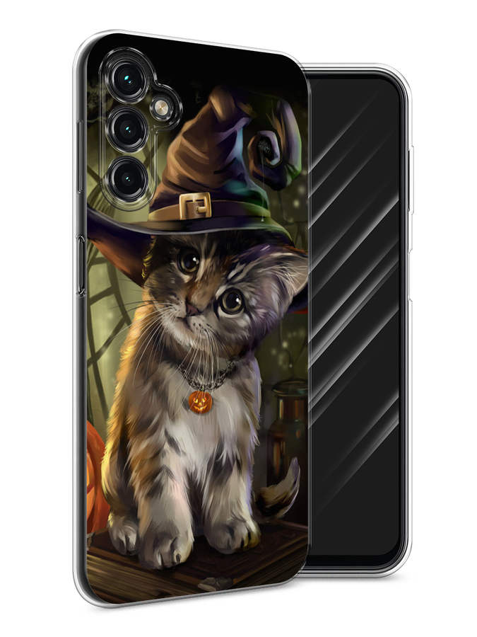 Чехол Awog на Samsung Galaxy A24 "Кот на Хэллоуин"