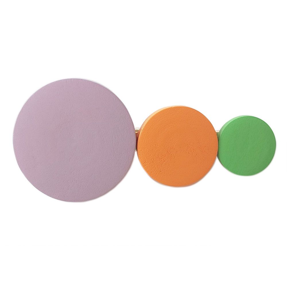 Заколка-зажим женская TASYAS TS029005 фиолетовая/оранжевая/зеленая