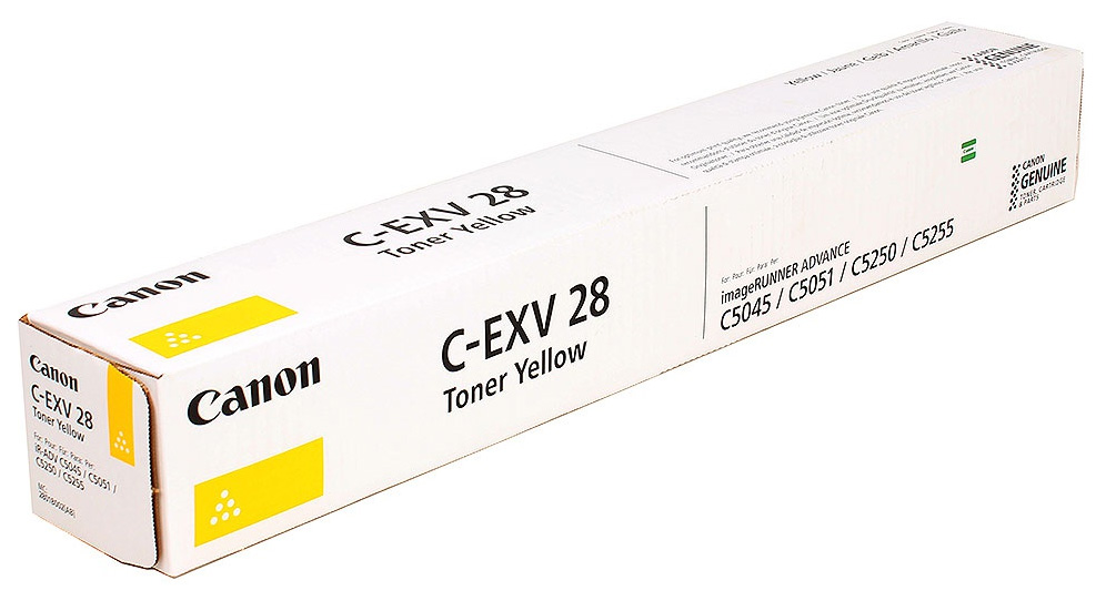Картридж для лазерного принтера Canon C-EXV28 Y желтый, оригинал
