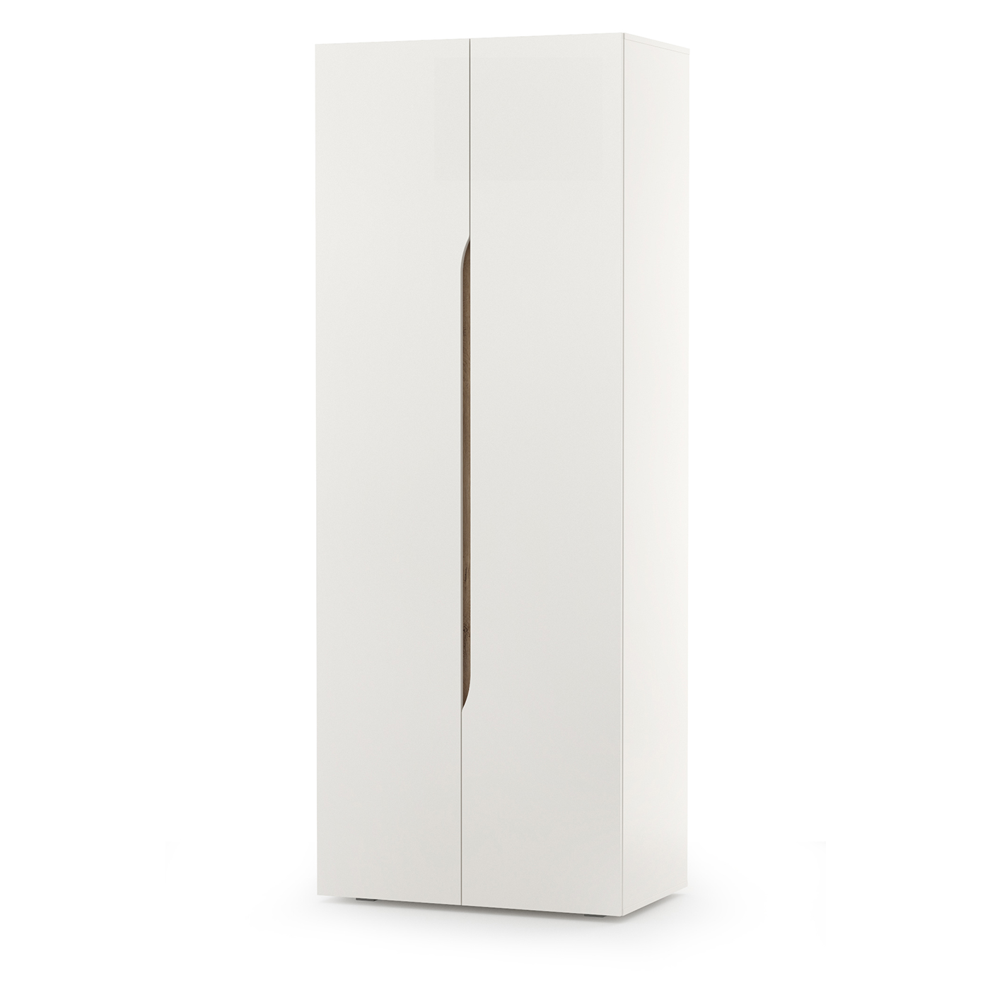Шкаф двухстворчатый Муссон 13.198 белый/дуб эндгрейн элегантный, 87,4х52,2х229,8 см