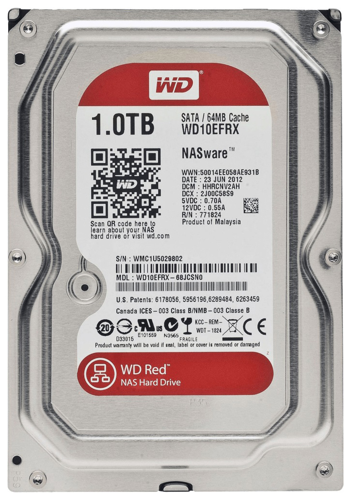 Жесткий диск WD Red 1ТБ (WD10EFRX-68JCSN0)