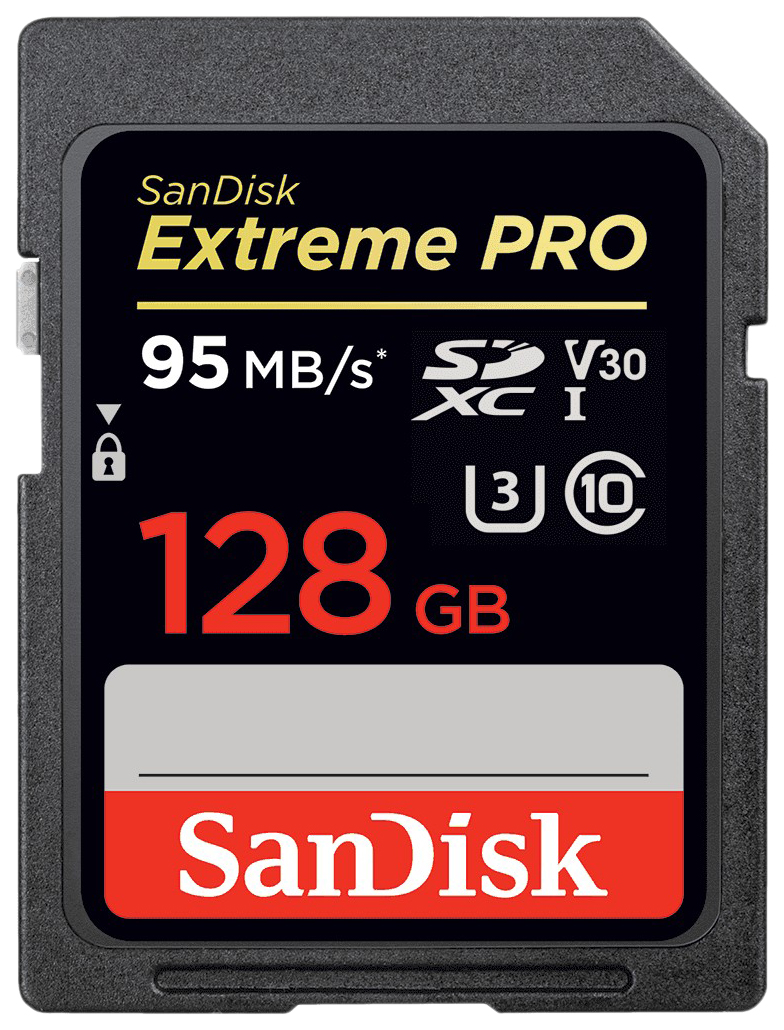 Карта памяти SanDisk Extreme PRO SDXC 128GB (SDSDXXY-128G-GN4IN)