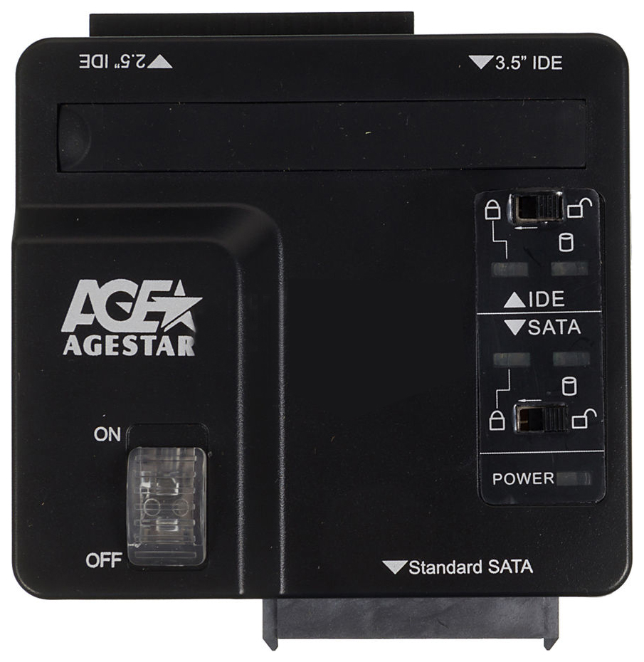 Док-станция для HDD/SSD AgeStar 3FBCP SATA Черный