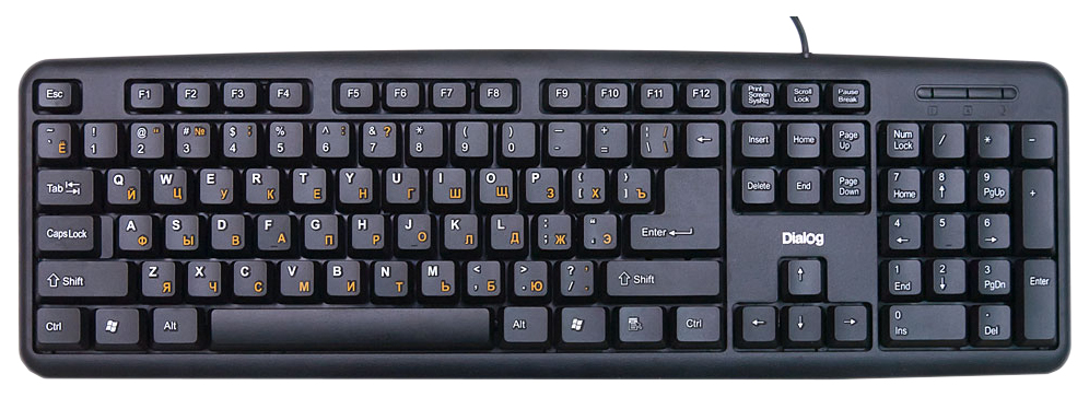 Проводная клавиатура Dialog Standart KS-020BP Black