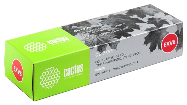 Тонер-картридж для лазерного принтера CACTUS CS-EXV6 черный, совместимый