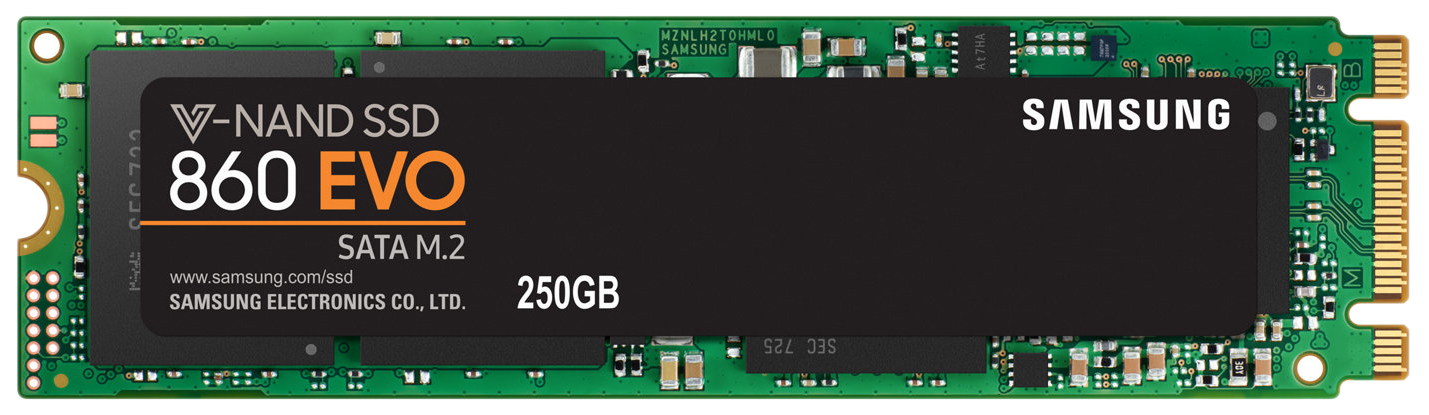 SSD накопитель Samsung 860 EVO M.2 2280 250 ГБ (MZ-N6E250BW)
