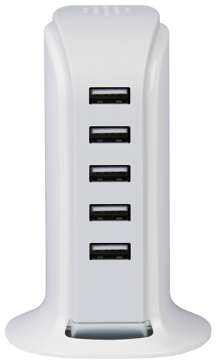 Сетевое зарядное устройство Rombica NEO ZQ6, 5 USB, 2 A, white