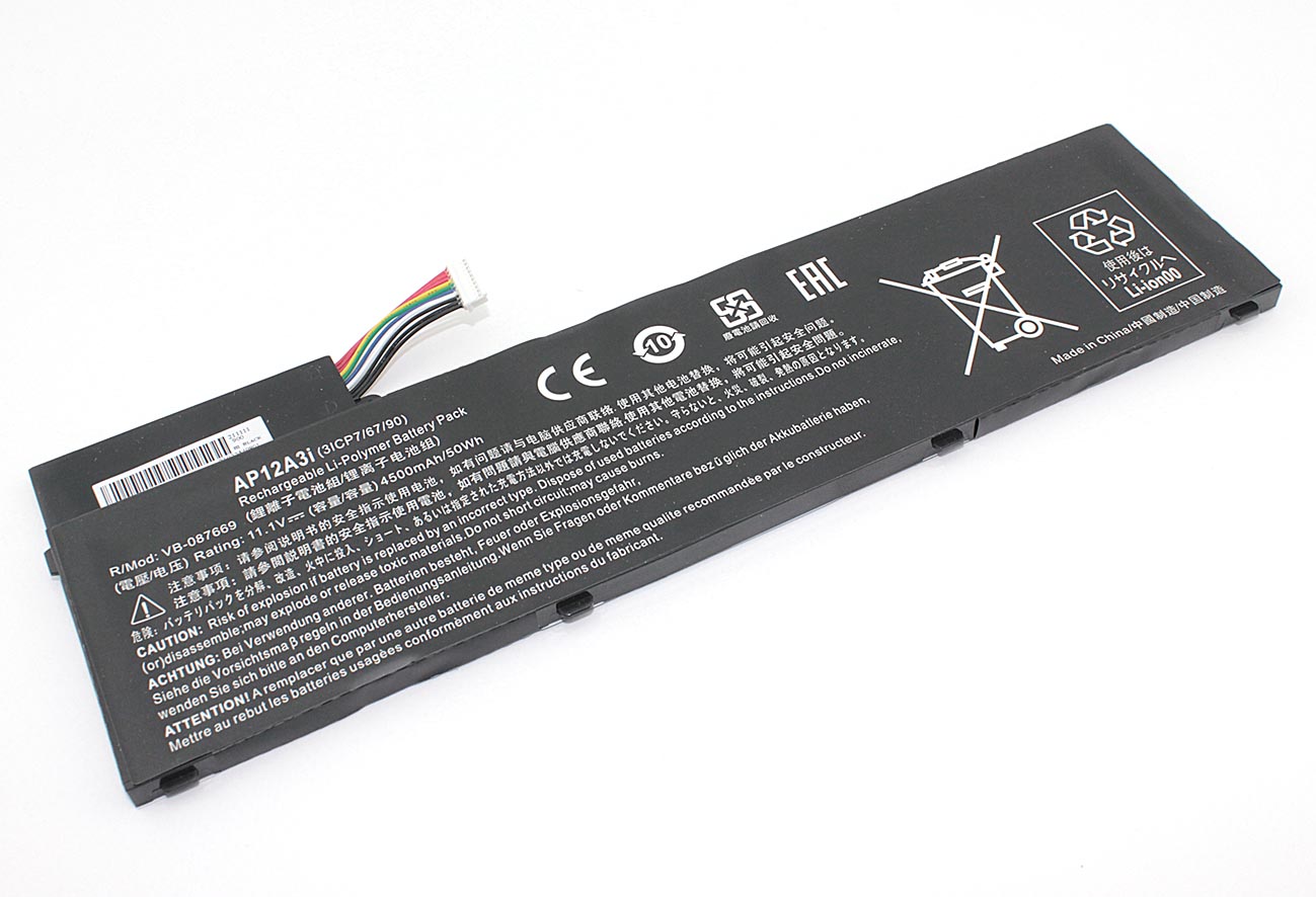 Аккумулятор для ноутбука Acer Aspire M3-481 AP12A31 11.1V 4500mAh OEM