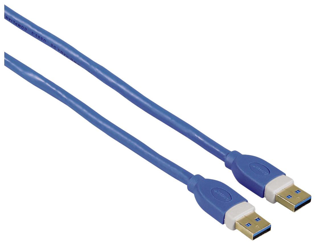 Кабель Hama USB A-USB A, M-M 1,8м Blue (H-39676)