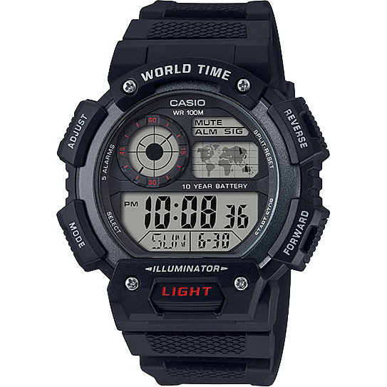 Наручные часы электронные мужские Casio Illuminator Collection AE-1400WH-1A