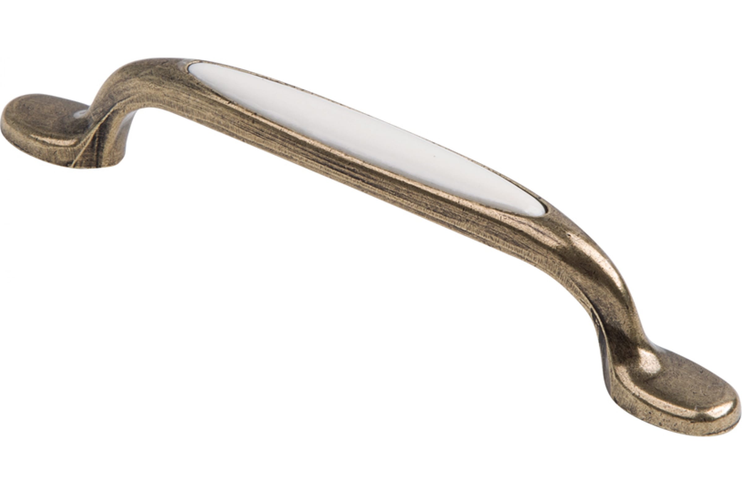 KERRON Ручка-скоба с фарфором, 96мм, Д130 Ш14 В24, оксидированная бронза SF09-10-96 OAB