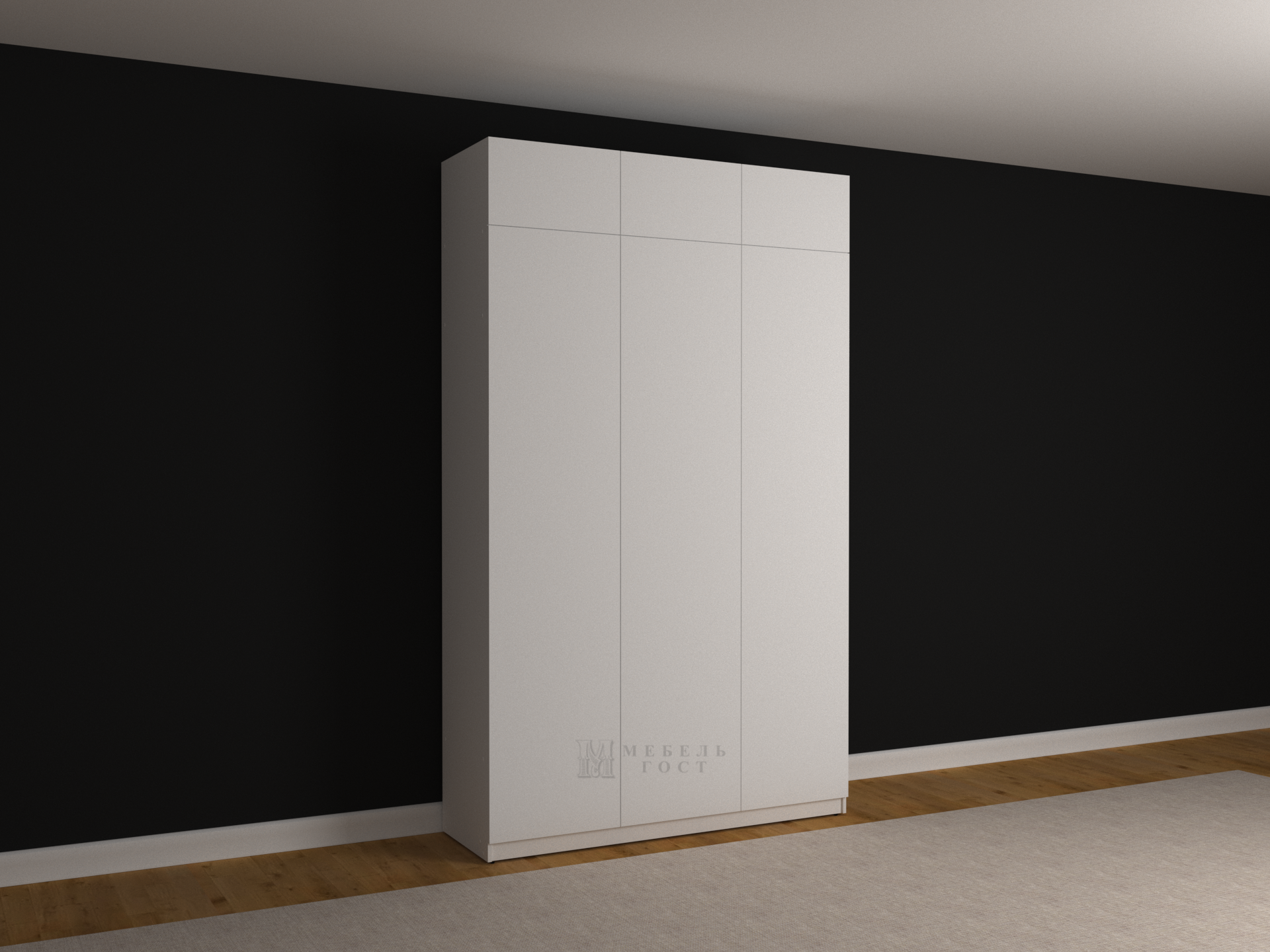 Шкаф для одежды Мебель ГОСТ 150x250х50 см белый