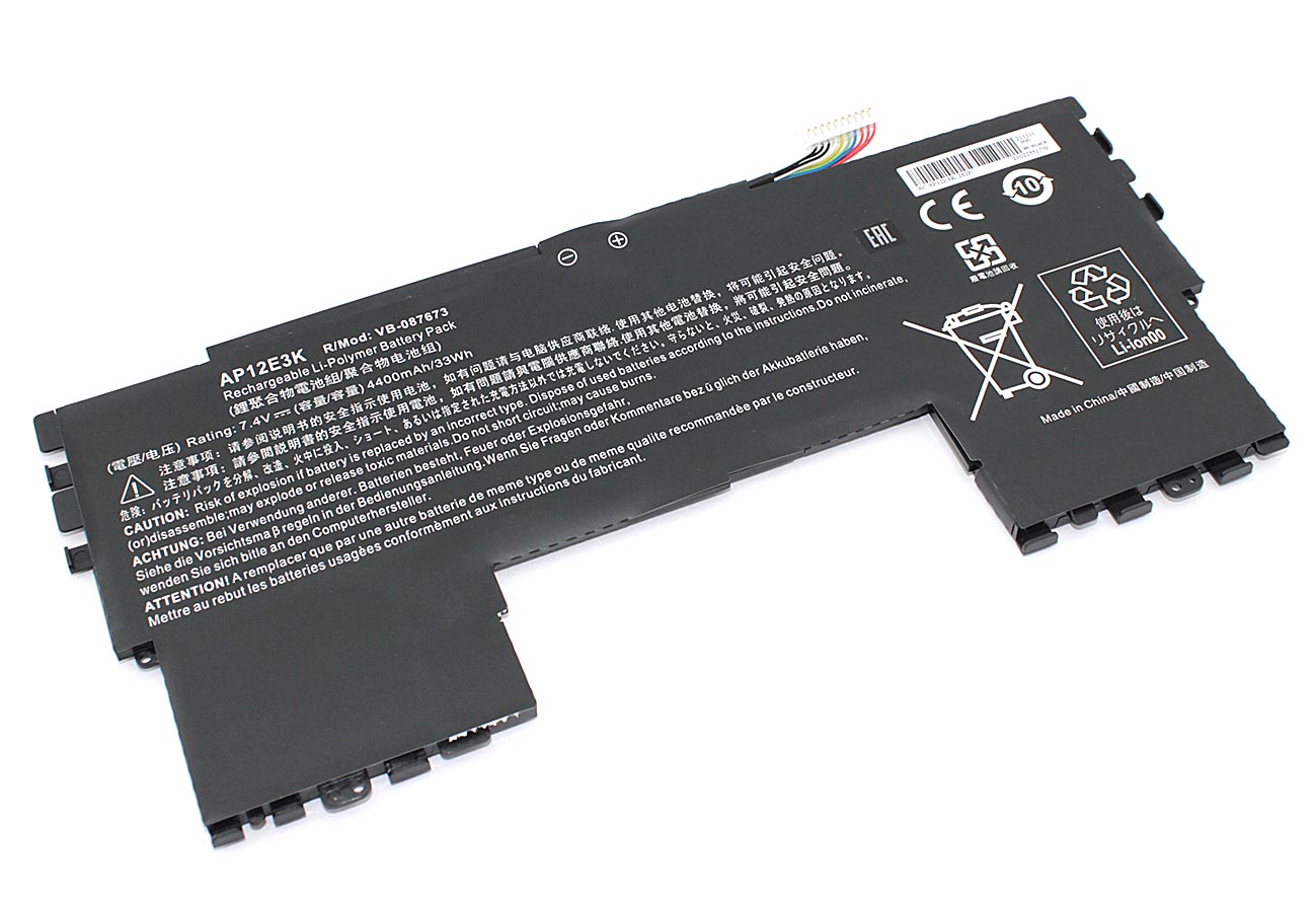 Аккумулятор для ноутбука Acer Aspire S7 Ultrabook AP12E3K 7.4V 4400mAh OEM