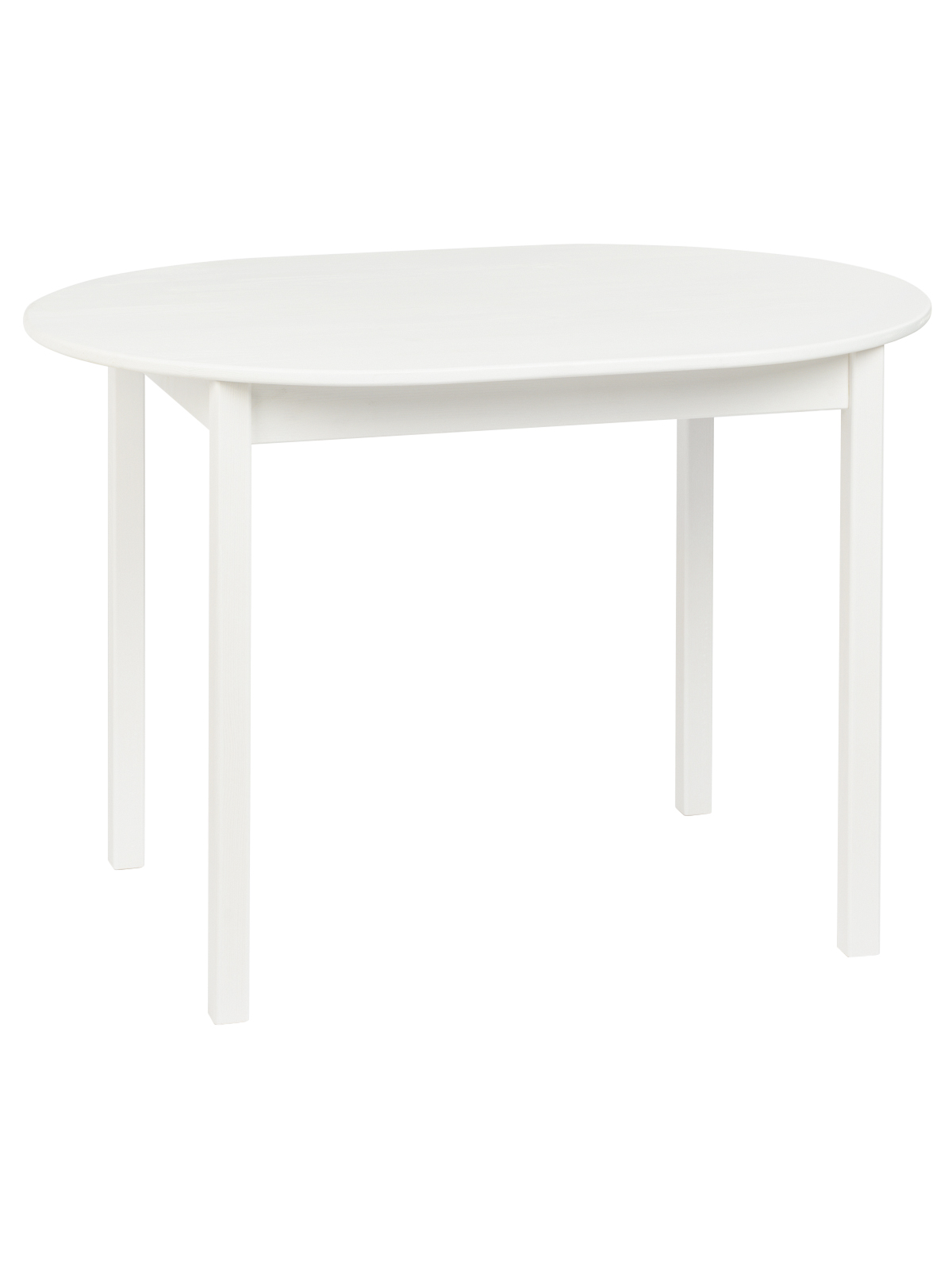 Стол кухонный овальный KETT-UP ECO LERHAMN (ЛЕРХАМН) 110Х79 см., деревянный, белый