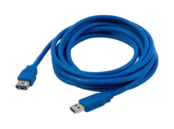 Кабель NoBrand USB A-USB A, M-F 3м Blue