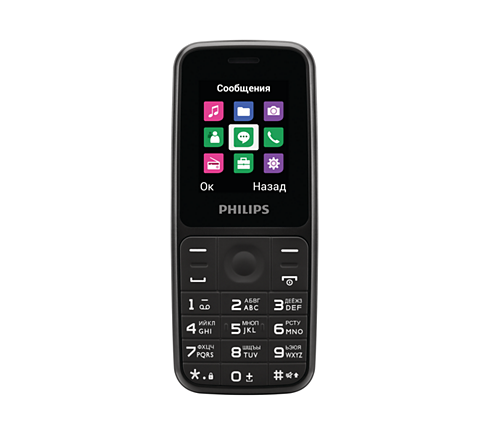 Мобильные телефон Philips Xenium E125 Black