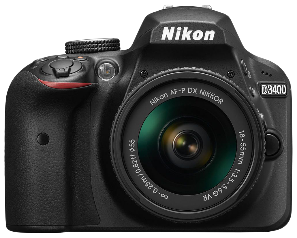 Фотоаппарат зеркальный Nikon D3400 18-55mm AF-P VR Black