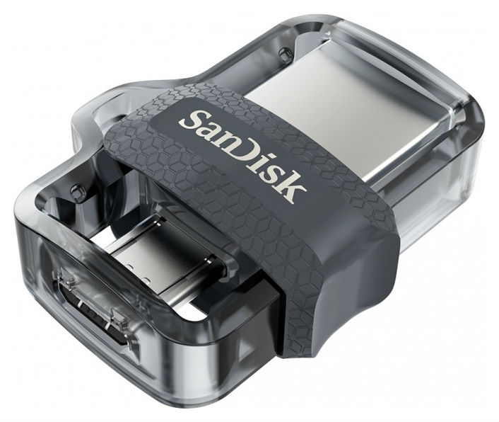 Флешка SanDisk Ultra Dual 16ГБ Black (SDDD3-016G-G46)