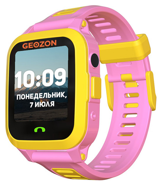 Детские смарт-часы Geozon Active Yellow/Pink (G-W03PNK)
