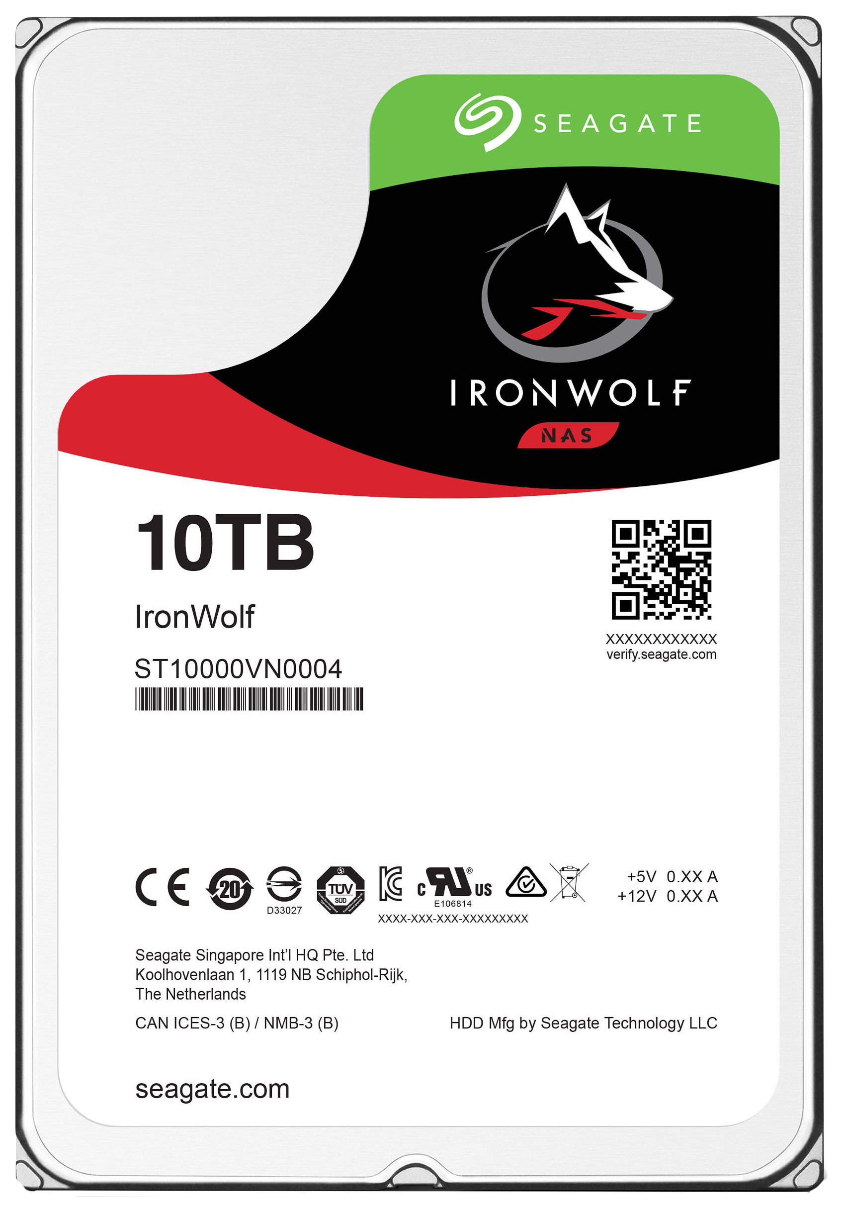 Жесткий диск Seagate IronWolf 10ТБ (ST10000VN0004)