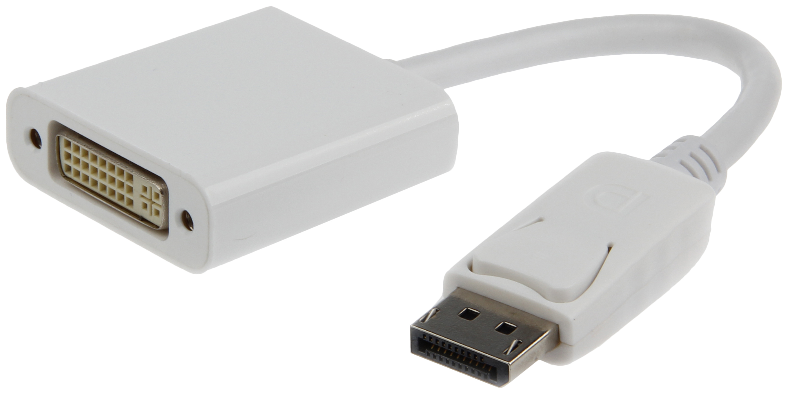 Адаптер Gembird DisplayPort-DVI, M-F 0,1м White (A-DPM-DVIF-002-W)