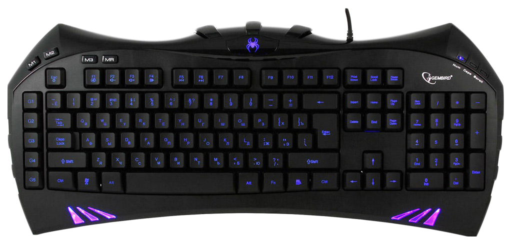 Проводная игровая клавиатура Gembird KB-G100L Black