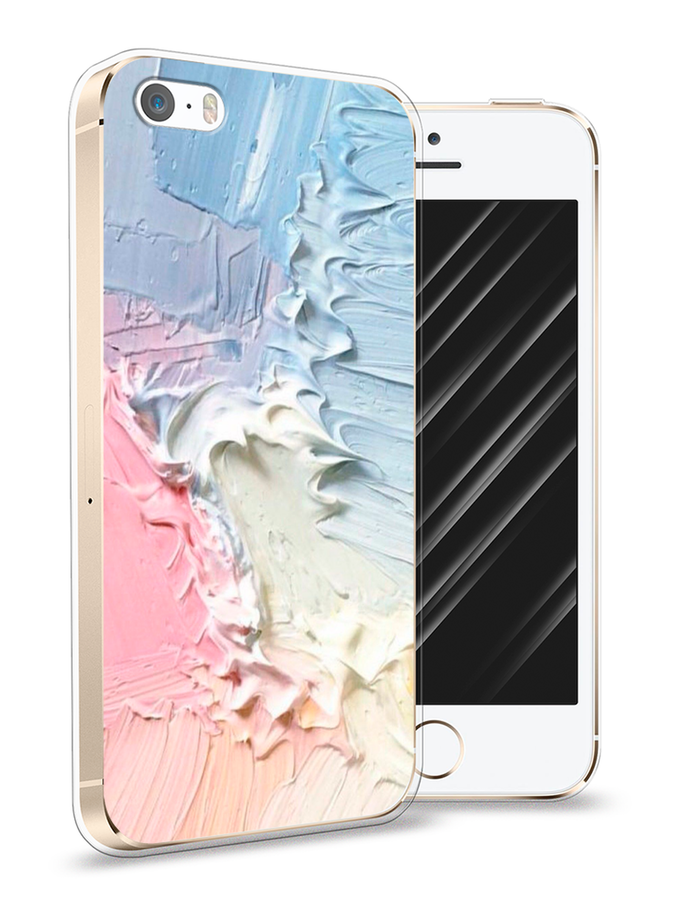 Чехол Awog на Apple iPhone 5 / Айфон 5 "Фруктовое мороженное"