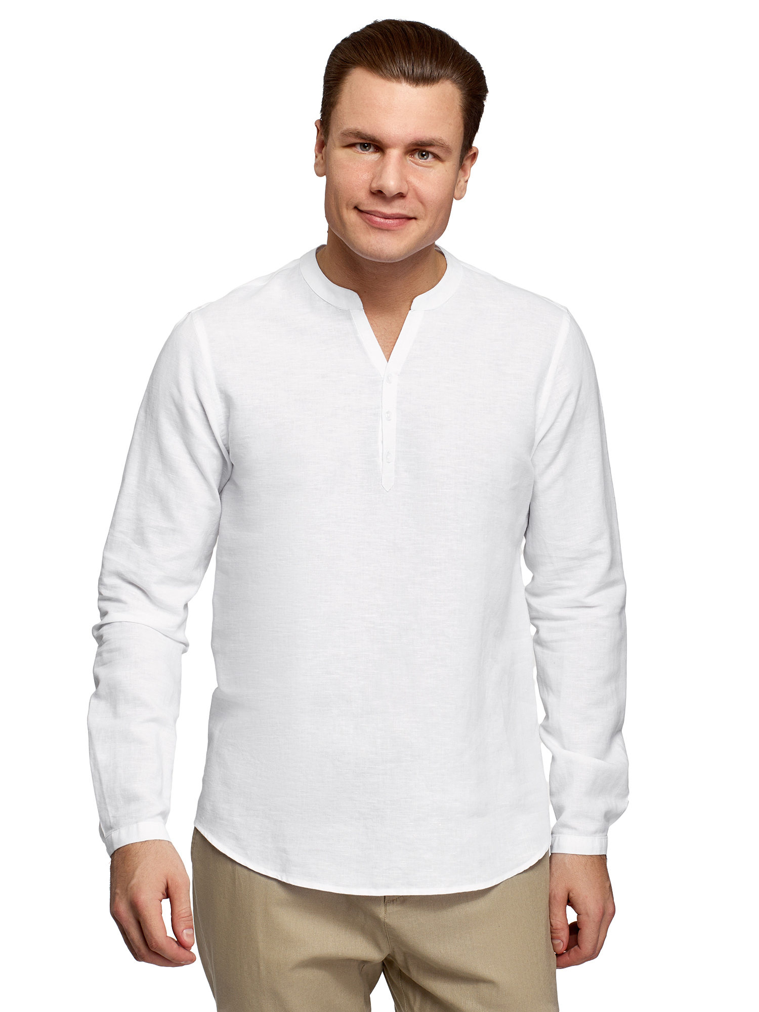 Рубашка мужская oodji 3B320002M-1 белая XL