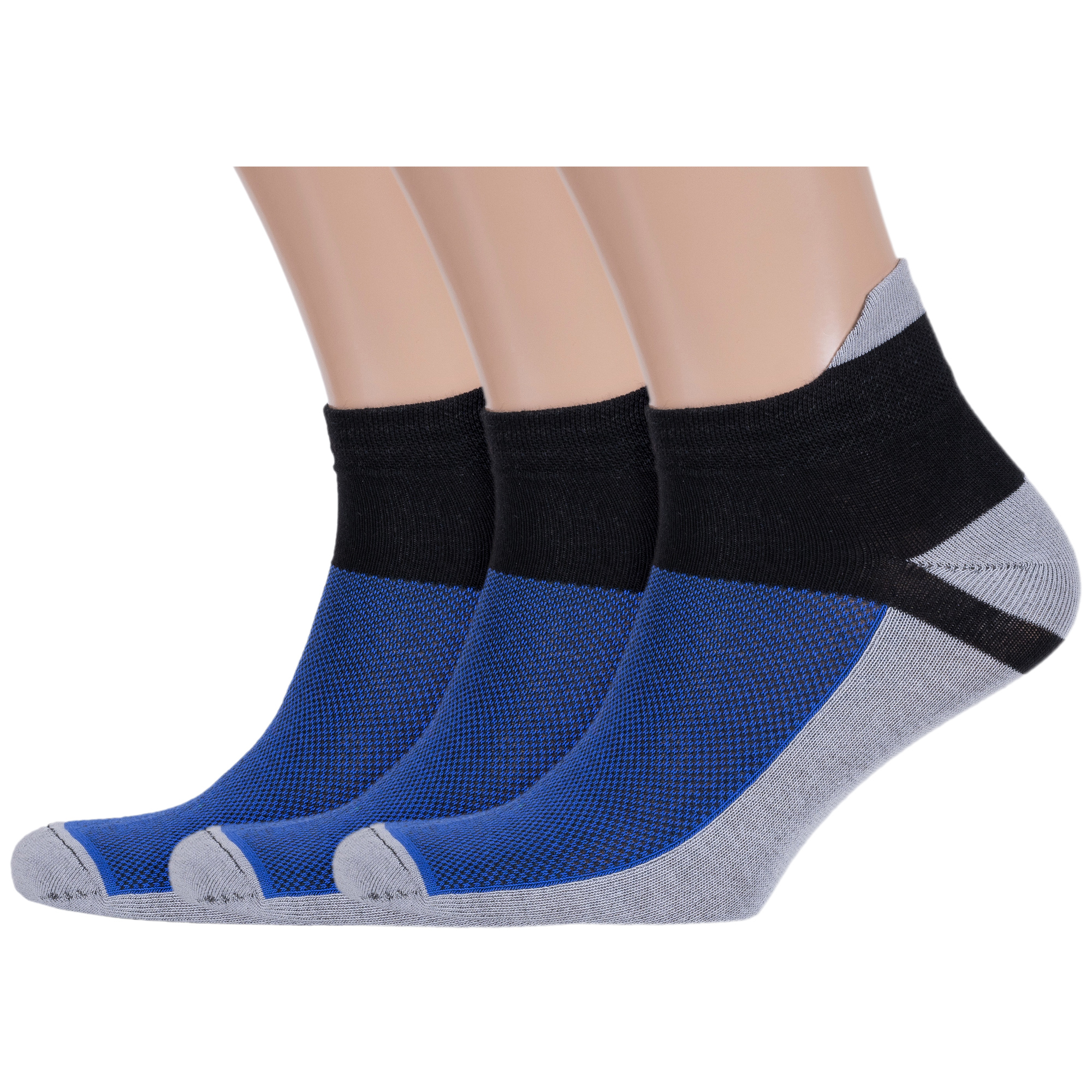 Комплект носков мужских Альтаир 3-А216 синих; серых; черных 25