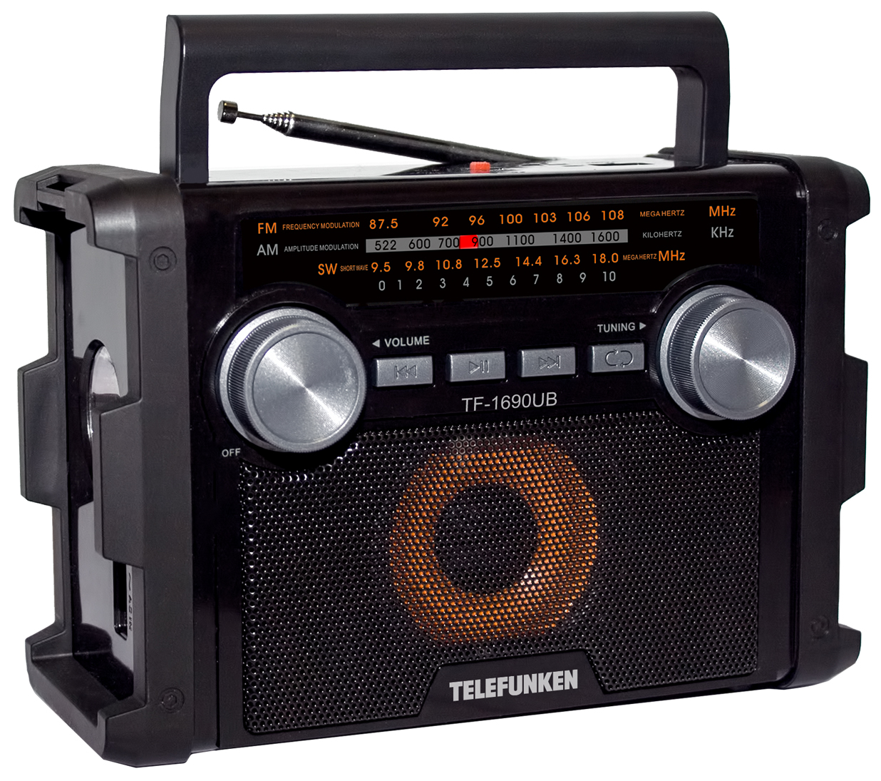 Радиоприемник Telefunken TF-1690UB Black
