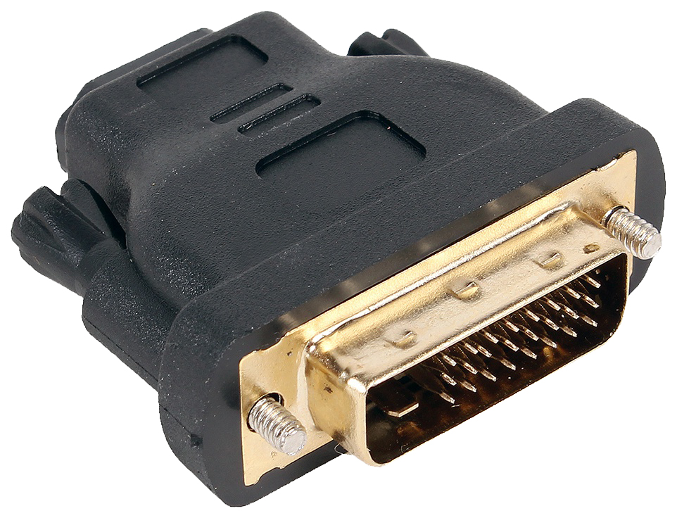 Переходник Aopen HDMI-DVI, M-F Black (ACA312)