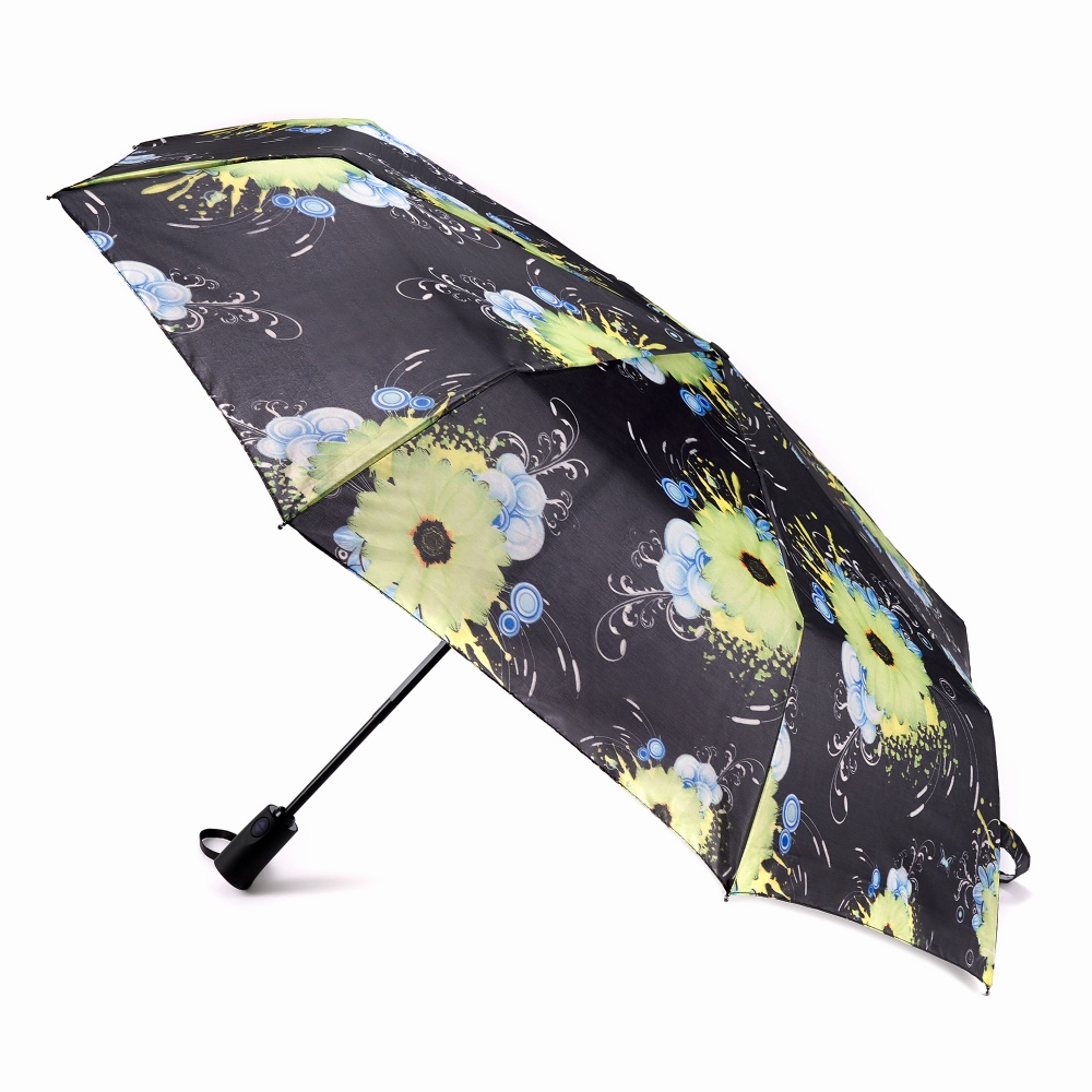 Зонт женский Henry Backer Q25822 желтый/синий/черный