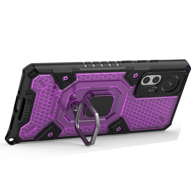 Чехол с Innovation Case с защитой камеры для Xiaomi 12/12X (фиолетовый)