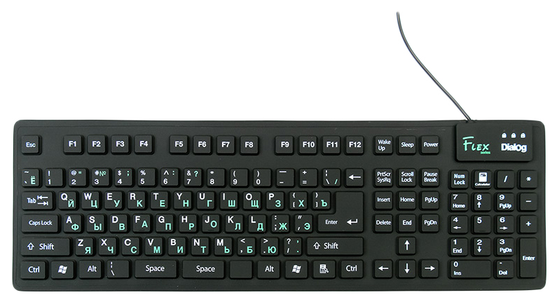 Проводная клавиатура Dialog Flex KFX-05U Black